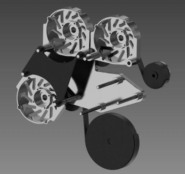 CHEVROLET TRUCK 00-13 TRIPLE BILLET ALTERNATOR BRACKET ***DELUXE SET ...